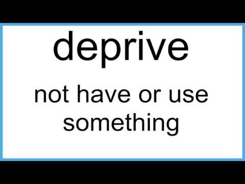 deprive The New English Dictionary meaning | Vocabulary for Kids | Children's Dictionary
