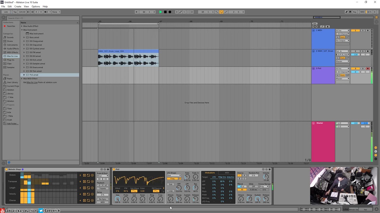 Ableton Live 10 - Max for Live Essentials Melodic Steps Tutorial