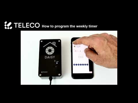 How to program the weekly timer