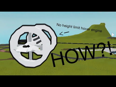 NO HEIGHT LIMIT HOVER ENGINE IN PLANE CRAZY??? | plane crazy tutorial - How to defy gravity [roblox]