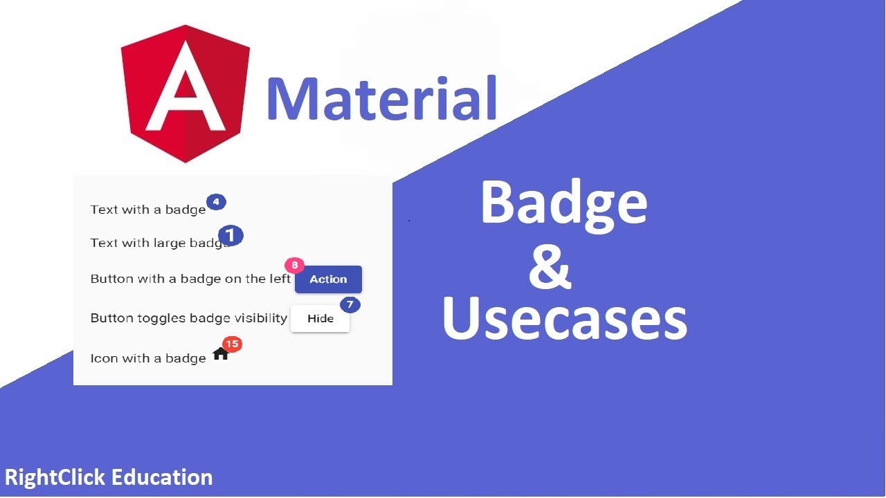 Angular Material Badge | Angular Material Tutorial 3