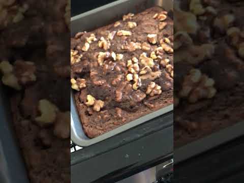 Ghirardelli double chocolate brownies | Baked in Oster Roaster Oven