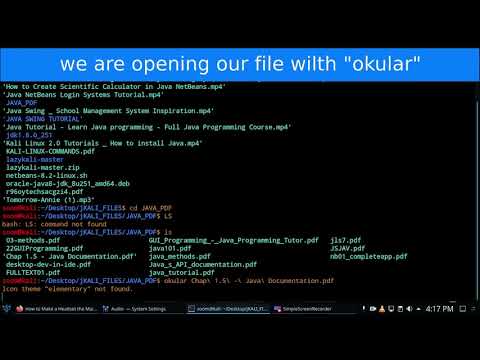 KALI LINUX_How to open files from the terminal