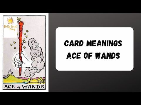 Ace of Wands Card Meaning // Learn tarot cards with me