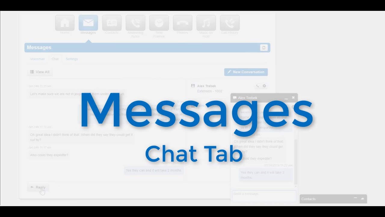 Basic User: Messages Tab