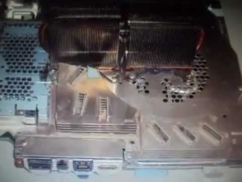 PS3 Fat on Ghetto Life Support With Xbox Fans and Heatsinks