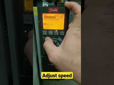 How to adjust speed of VLT danfoss #short #VLT #reels #instrumentation #PLC