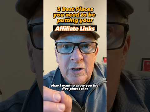 The top 5 places to post your affiliate links in 2023 to make money.
