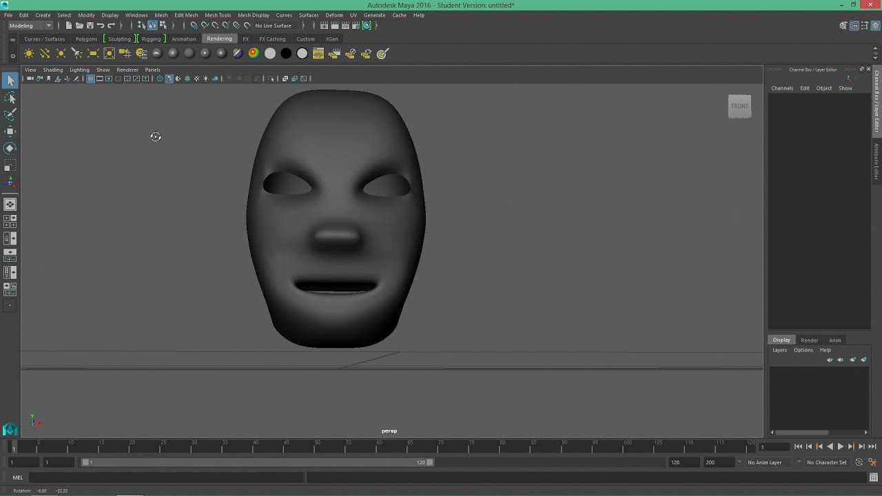 Maya 2016 | Head Modeling Practice 1