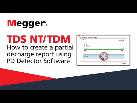 How to create a partial discharge report on the TDS NT/TDM using PD Detector Software