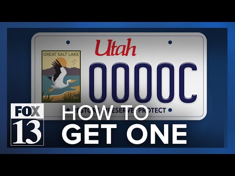 How to get a new Great Salt Lake license plate