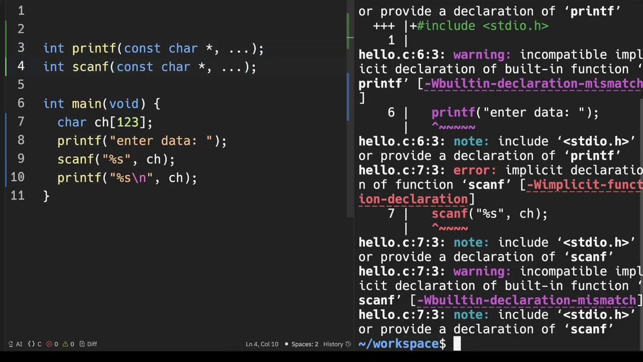 User Input (scanf) | The C Programming Language