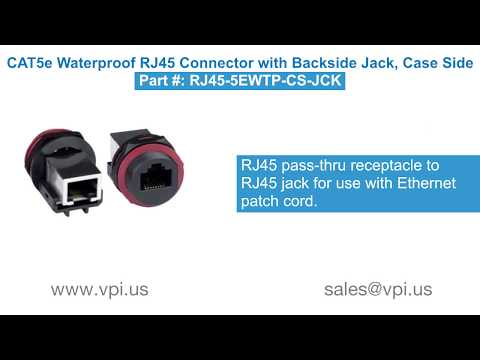 CAT5e Waterproof RJ45 Connectors
