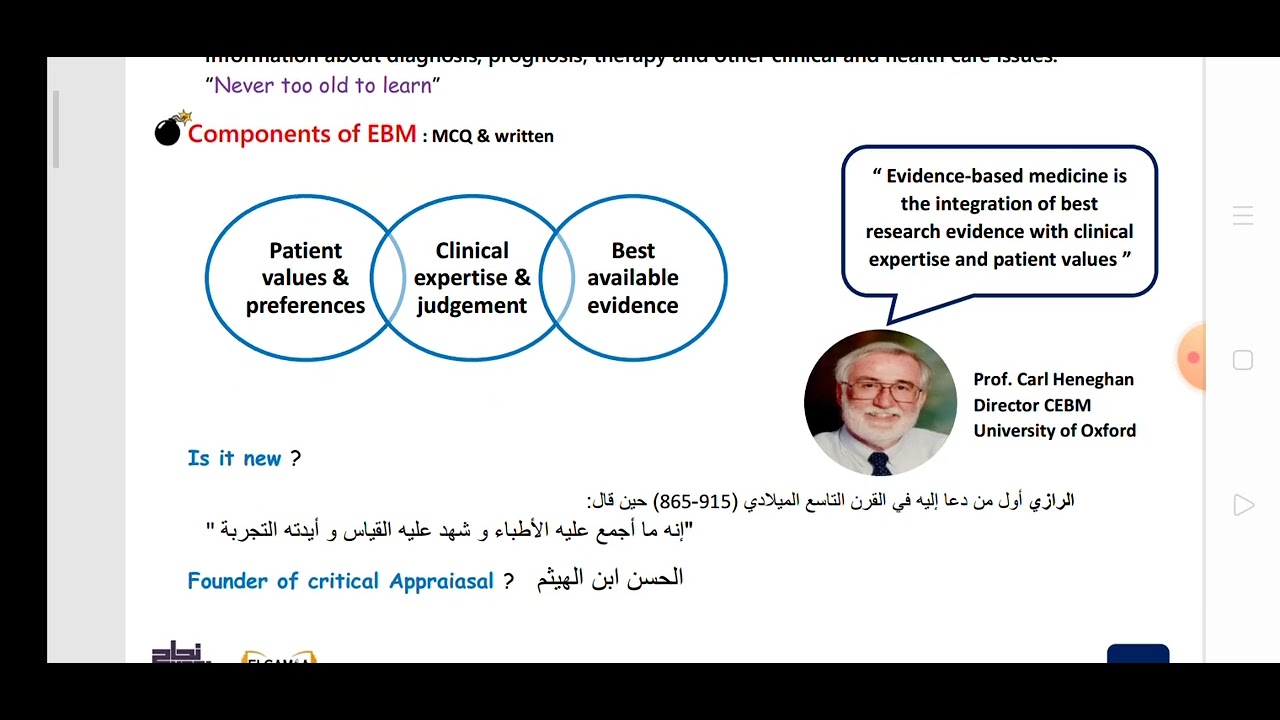 L1 : EBM introduction, EBM module