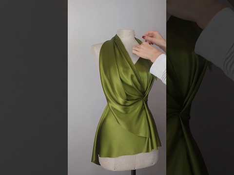 The magic of fashion draping. #moulage #drapingtutorial #dressdesign #dressmaking #couture
