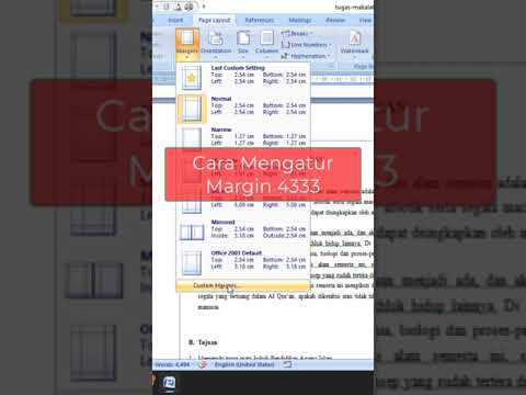 how to set margin 4433 in ms word