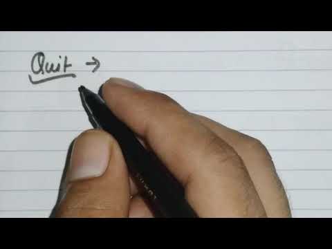 Quit meaning in Hindi