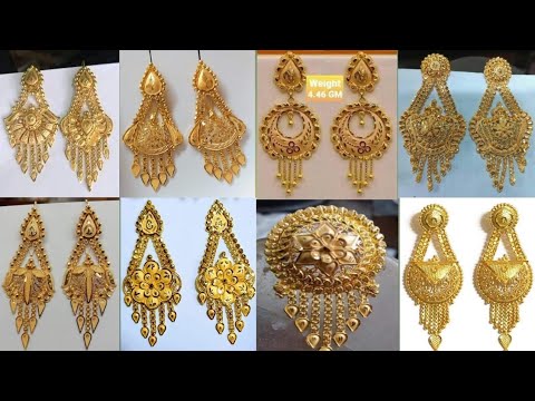 trending new gold earring design ll sonar kaner dul ll gold jack 2
