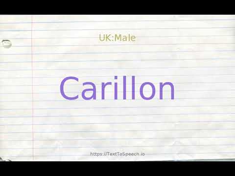 How to pronounce carillon