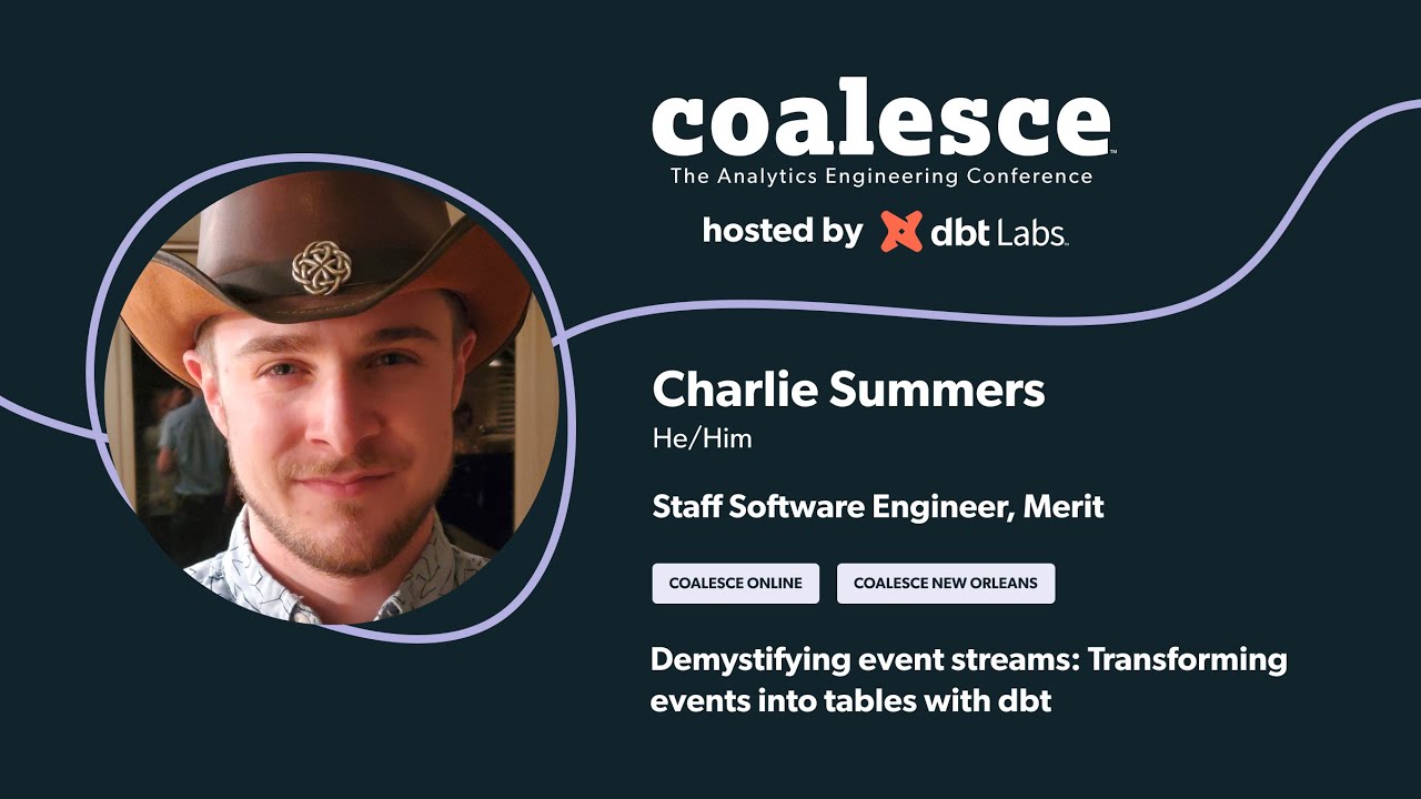 Demystifying event streams: Transforming events into tables with dbt
