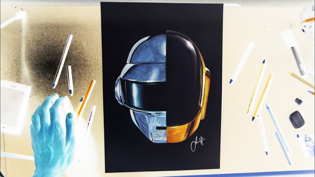 DAFT PUNK HELMET - Inverse Drawing