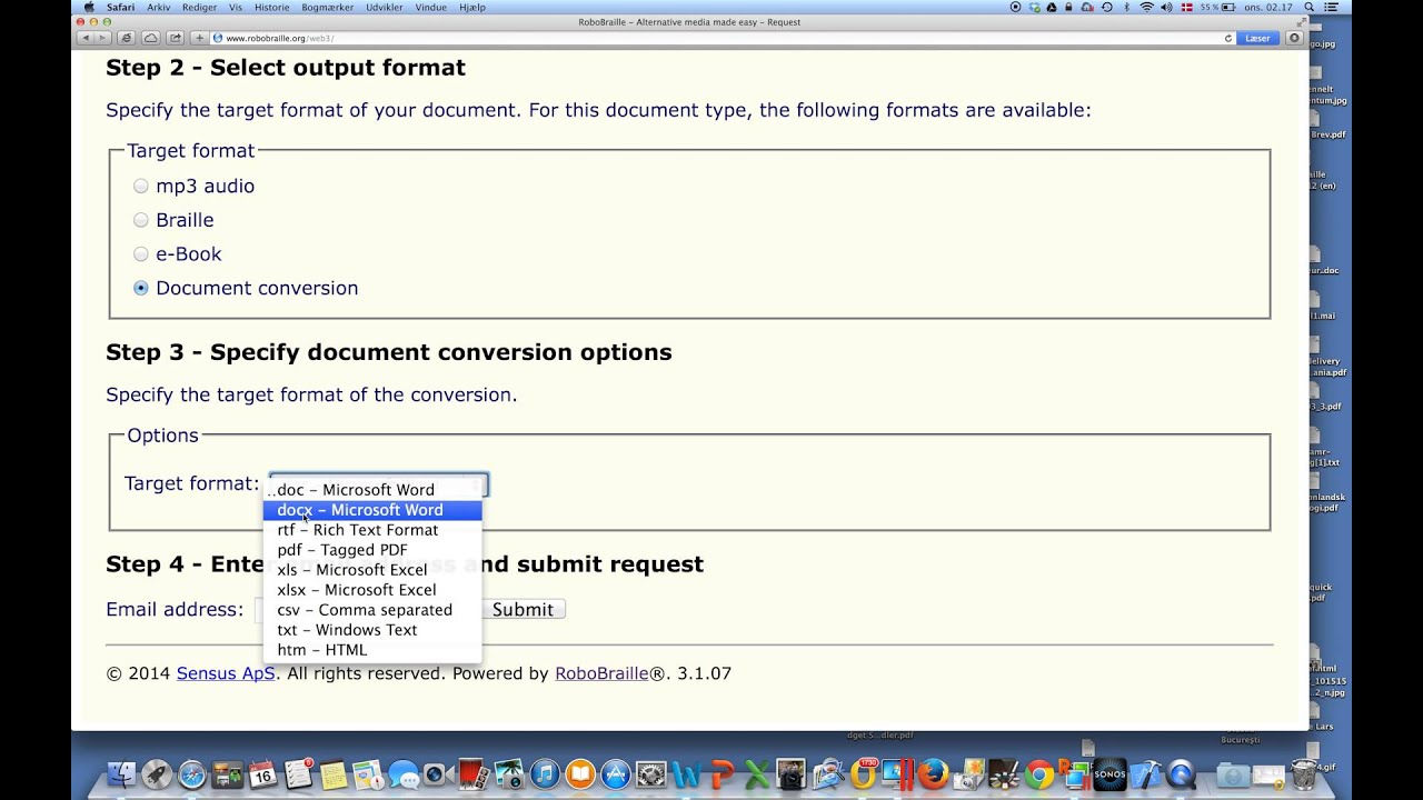 SensusAccess: Converting PDF documents