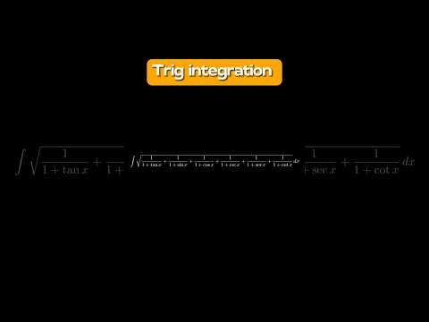 All Trig function integration #maths