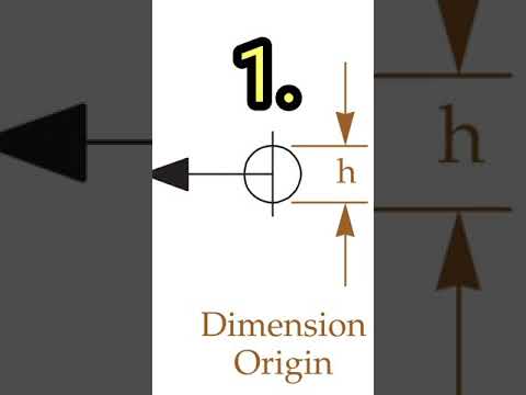 Engineer drawing symbols || Dimension Origin, Depth, Countersink, Counter bore, Symmetrical