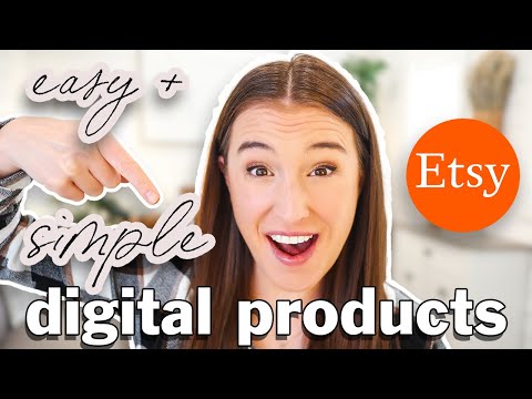 7 EASY DIGITAL PRODUCTS to Sell on Etsy (Create + Sell these Etsy Digital Products FAST ???? )