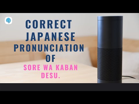 How to pronounce 'Sore wa kaban desu.' (That is a bag.) in Japanese? | Japanese Pronunciation