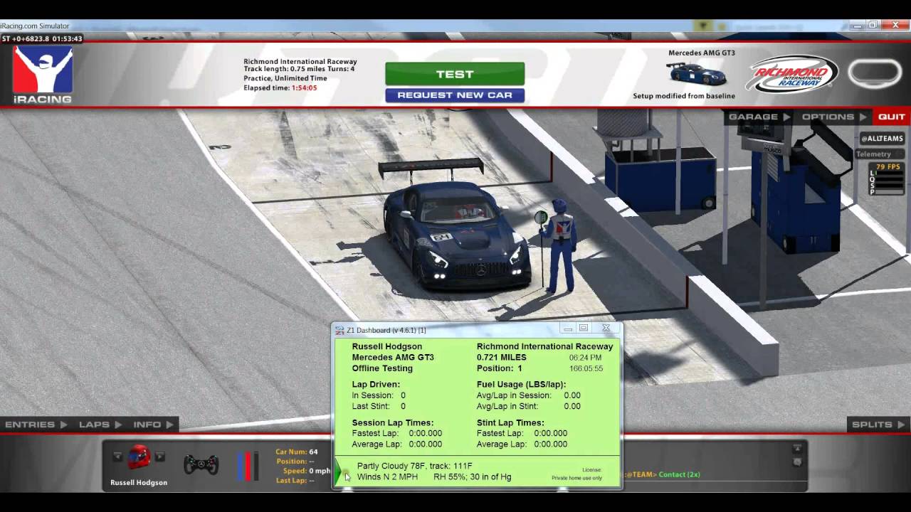 Z1 Dashboard Adjustment Display