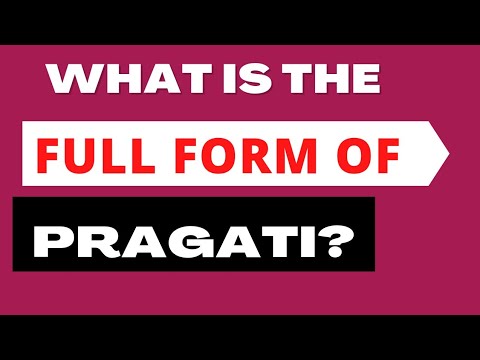 PRAGATI FULL FORM PART (1151)