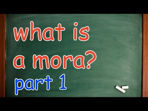 What is a mora? [Phonology #2.1]