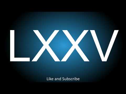 Meaning of the Roman Numeral - LXXV.