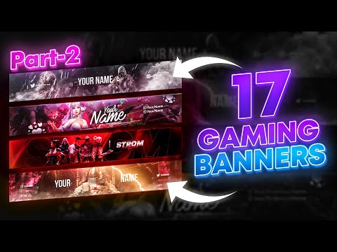 Top 17 Youtube Gaming Banners Pack | PSD Templates