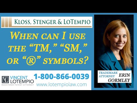 When can I use the “TM,” “SM,” and “®” symbols?