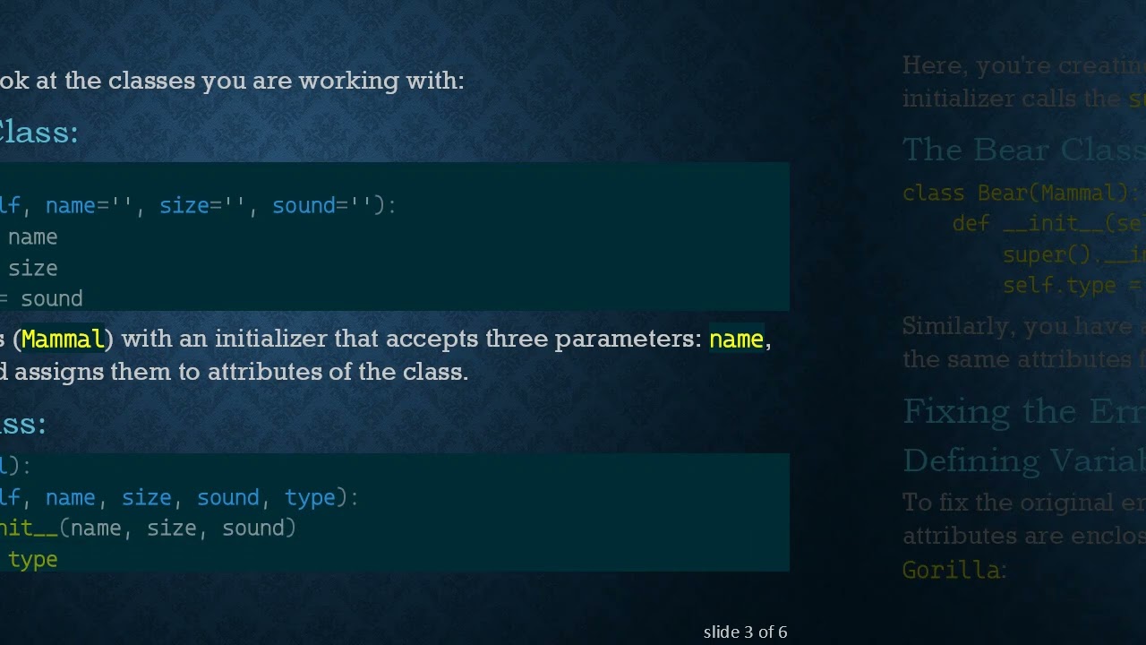 Resolving Python Child Class Errors