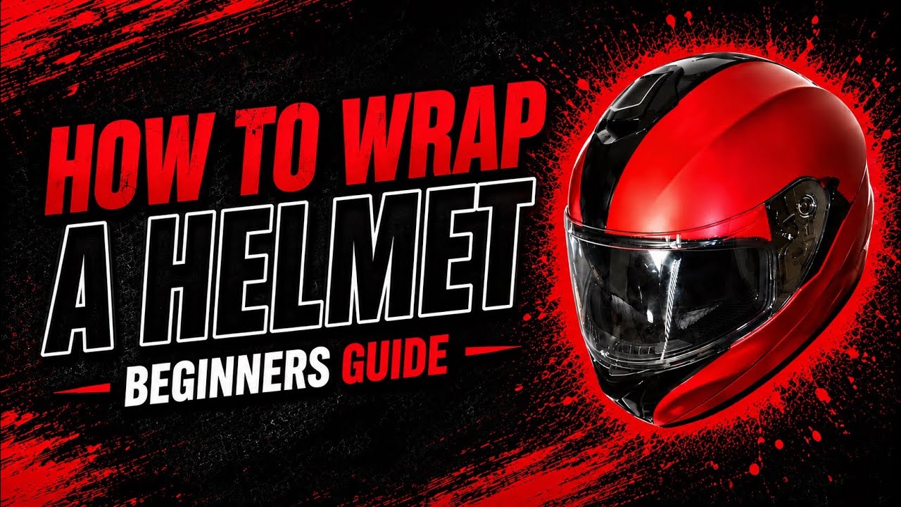 How to Vinyl Wrap a Motorcycle Helmet (Beginner’s Guide & Mistakes to Avoid)