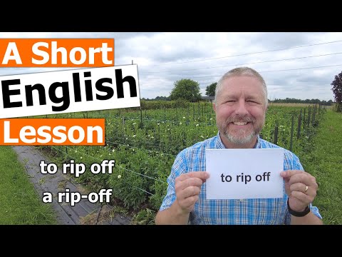 Learn the English Phrases TO RIP OFF and A RIP-OFF