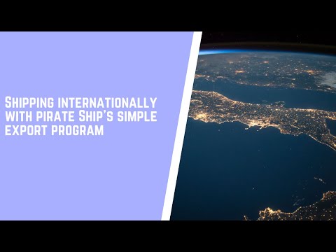 Shipping with Pirate Ships Simple Export Program