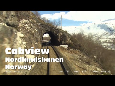 Cabview: Nordlandsbanen Trondheim-Bodø, Spring