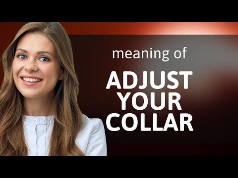 Unfolding the Meaning of "Adjust Your Collar"