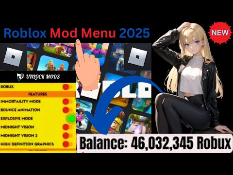 Roblox Mod Menu APK Hack 2025 - Unlimited 999999 Robux, Fly Hack, Wallhack, God Mode & 60+ Features!