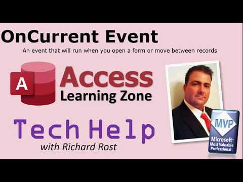 Microsoft Access OnCurrent Event TechHelp Free