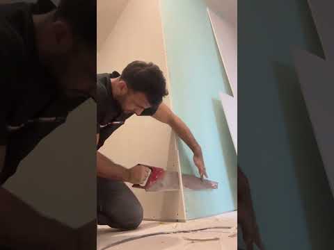 Comment couper proprement une plaque de plâtre ? #home #construction #decoration