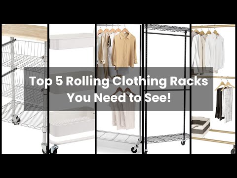 ROLLING CLOTHING RACK: Top 5 Rolling Clothing Racks You Need to See! ✔