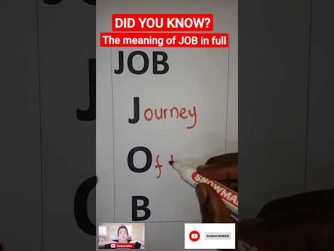 JOB: The meaning of JOB in full. Learn hidden meanings and some writing skills.