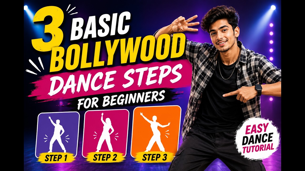 3 Basic Bollywood Dance Steps for Beginners | Easy Dance Tutorial