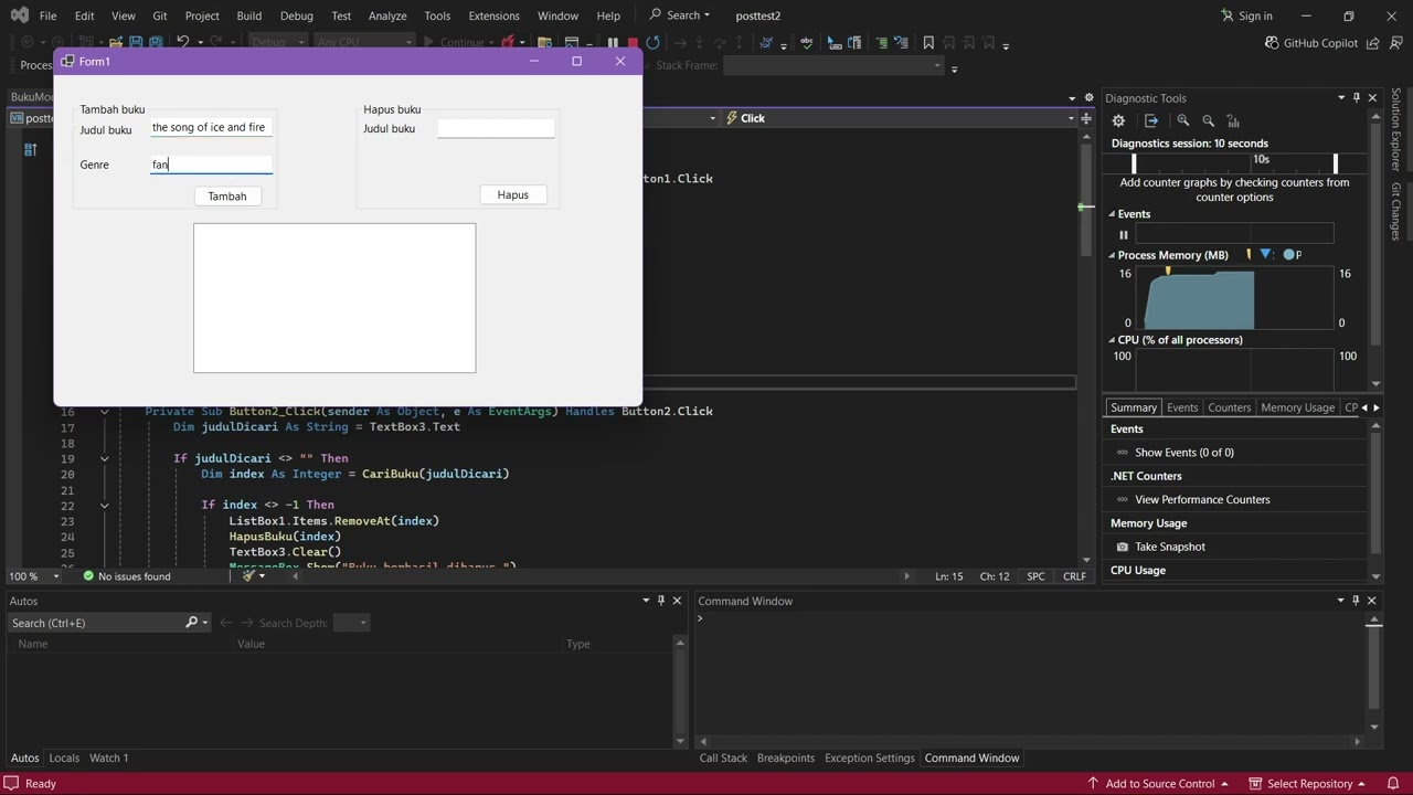 Posttest 2 Pemrograman Visual