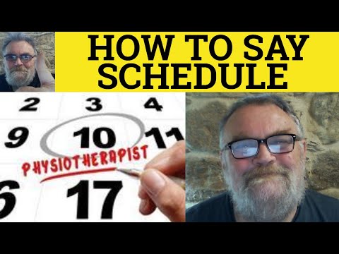 🔵 How to Say Schedule /ˈʃɛdjəl/ /ˈskɛ.dʒul/ Schedule Pronunciation British English or American